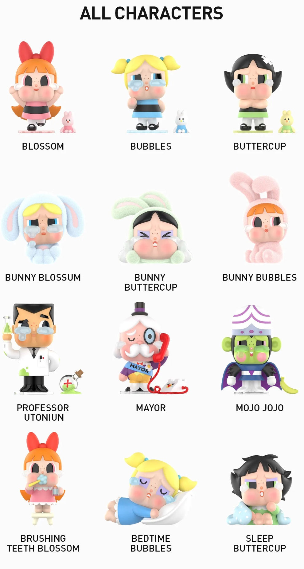 Crybaby x Powerpuff Girls Series Blind Box – Meaning Less Art Inc.