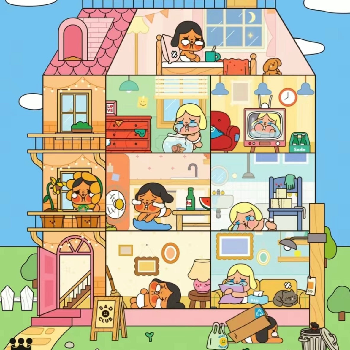 Crybaby Sad Club Series Blind Box Scene Sets – Meaning Less Art Inc.