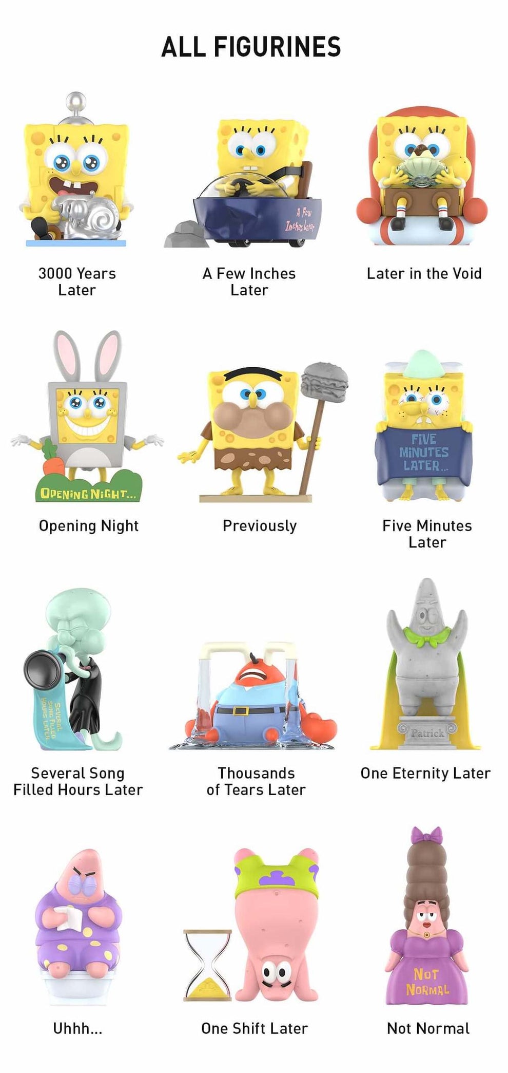SpongeBob Life Transitions Series Blind Box – Meaning Less Art Inc.